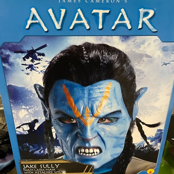 Other | Brand New Avatar Jake Sully Foam Latex Mask With Attached Wig ...